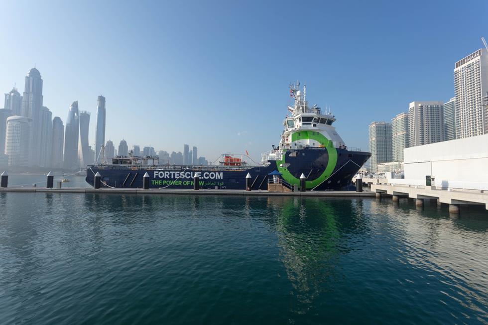 Pioneering ammonia-powered ship shows off a greener future for shipping at Cop28 | News ...